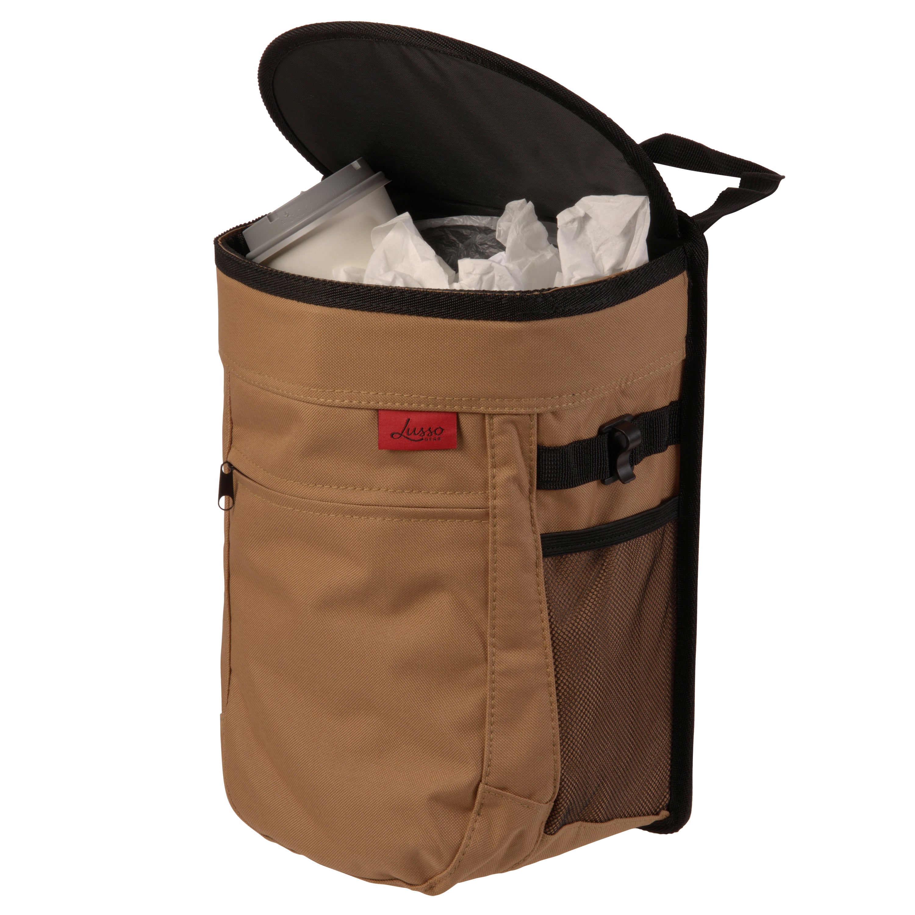 Lusso Gear Car Trash Can for Everyday Use - No More Messy Seats