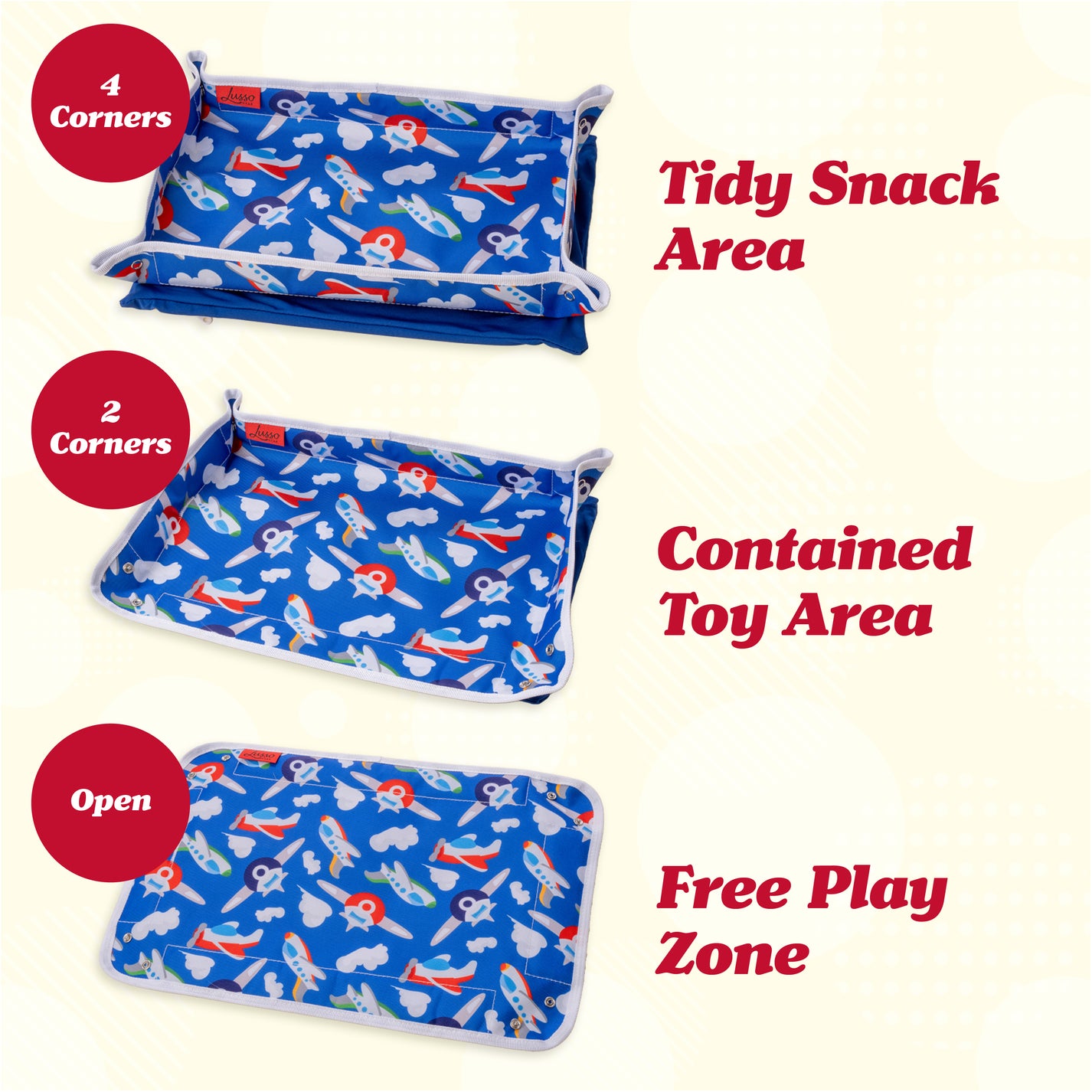 Airplane Tray Table Cover for Kids - A Parent's Best Friend – Lusso Gear