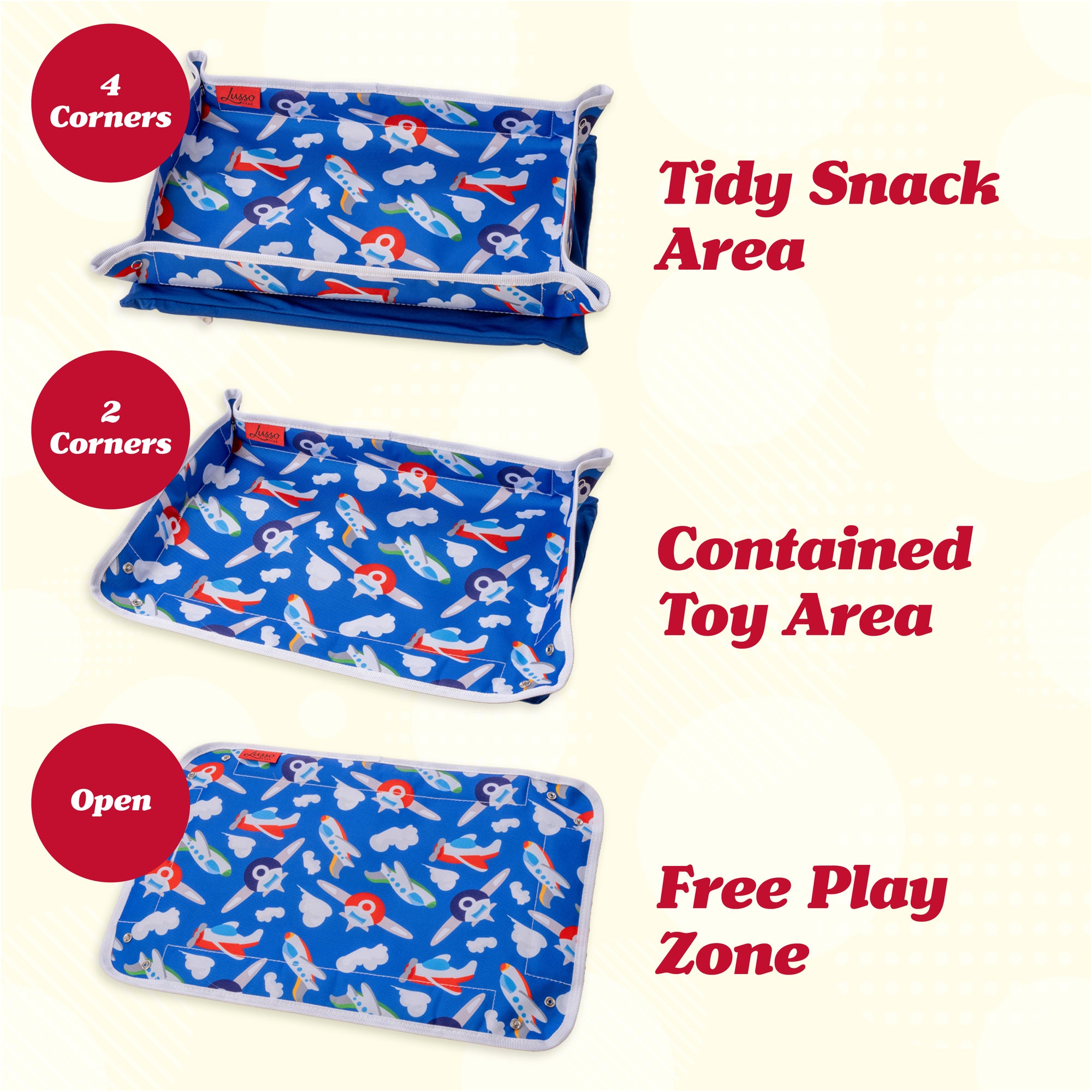 Airplane Tray Table Cover for Kids - A Parent's Best Friend – Lusso Gear