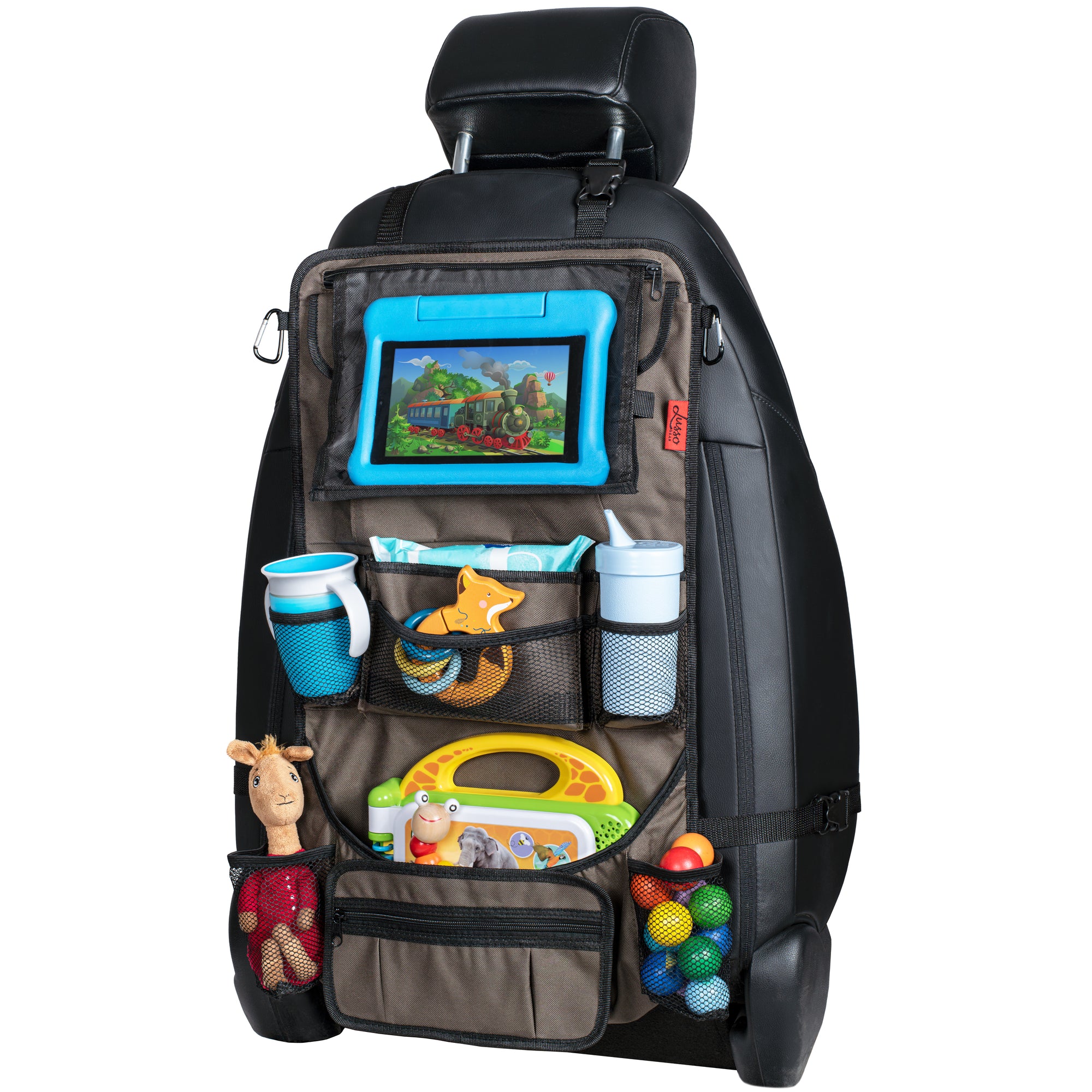 Backseat Organizer with Tablet Holder- Great for Road Trips – Lusso Gear